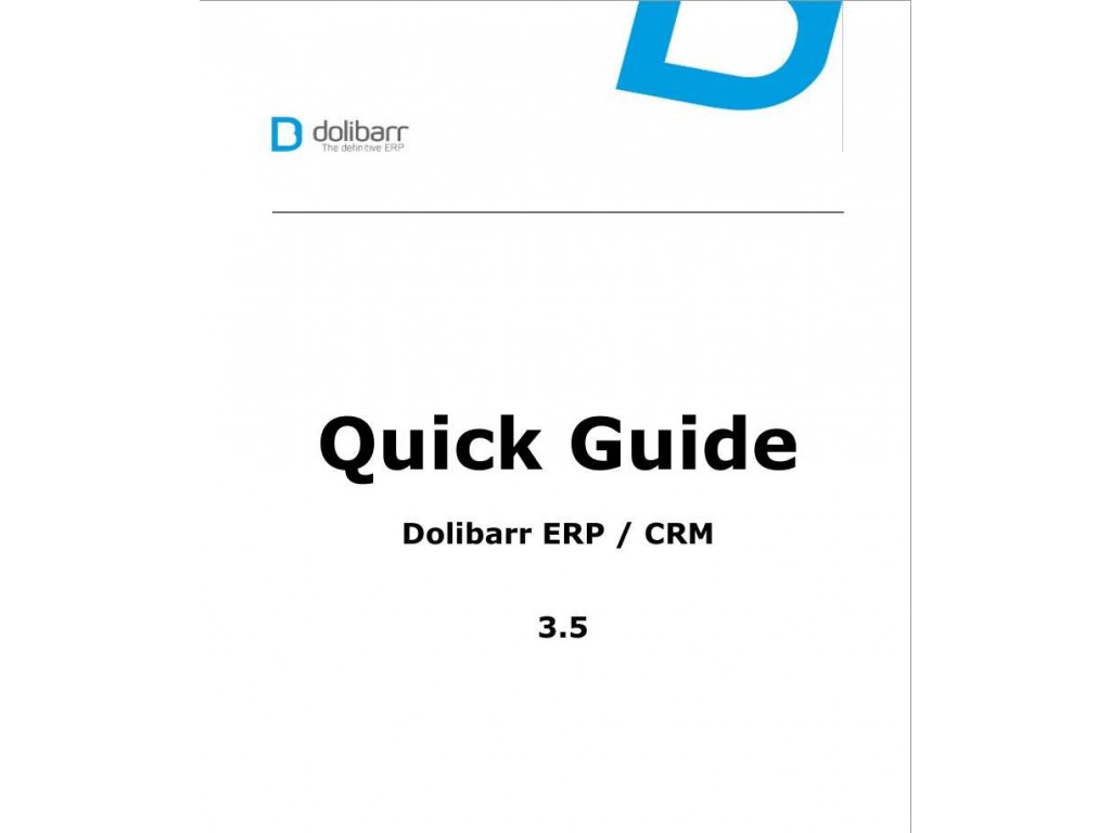 Dolibarr The Book 3.5 (version anglaise)