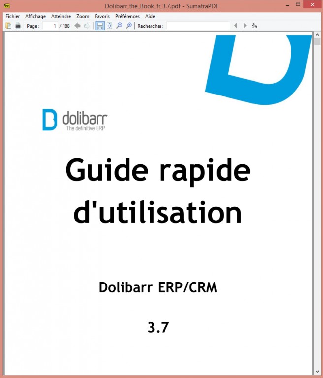 Dolibarr The Book 3.7 (French version)